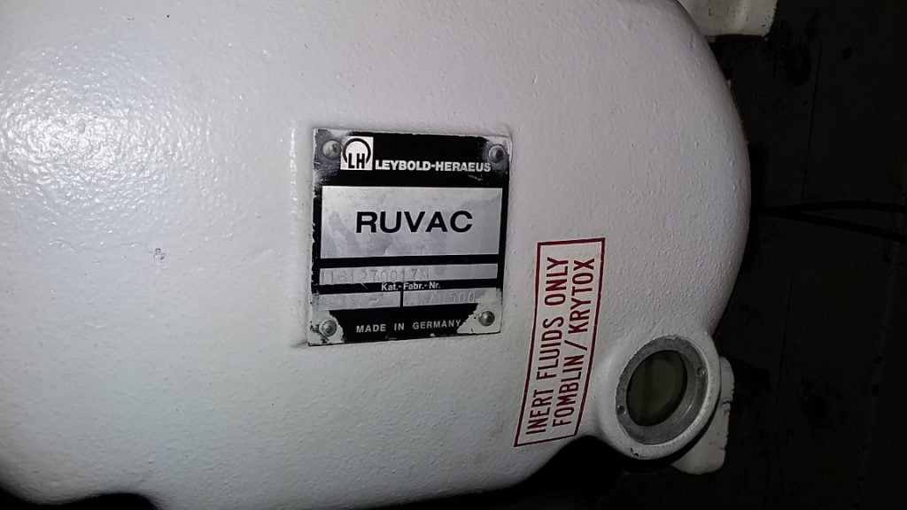 LEYBOLD RUVAC WAU 500 BLOWER - J.M. Industries